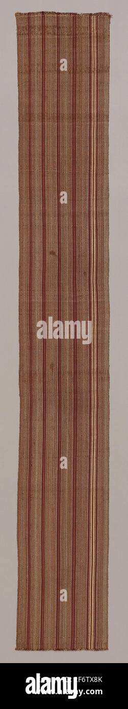 Panel-1900/25-Philippines, Mindanao. Woven abaca (hemp) cloth in red ...