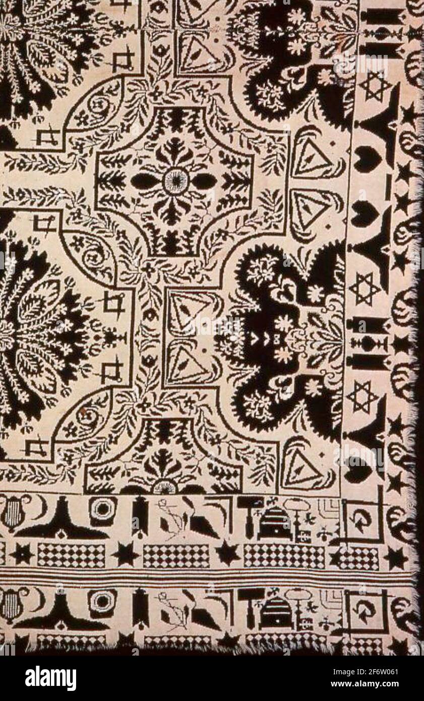 Woven on loom with jacquard attachment hi-res stock photography and ...