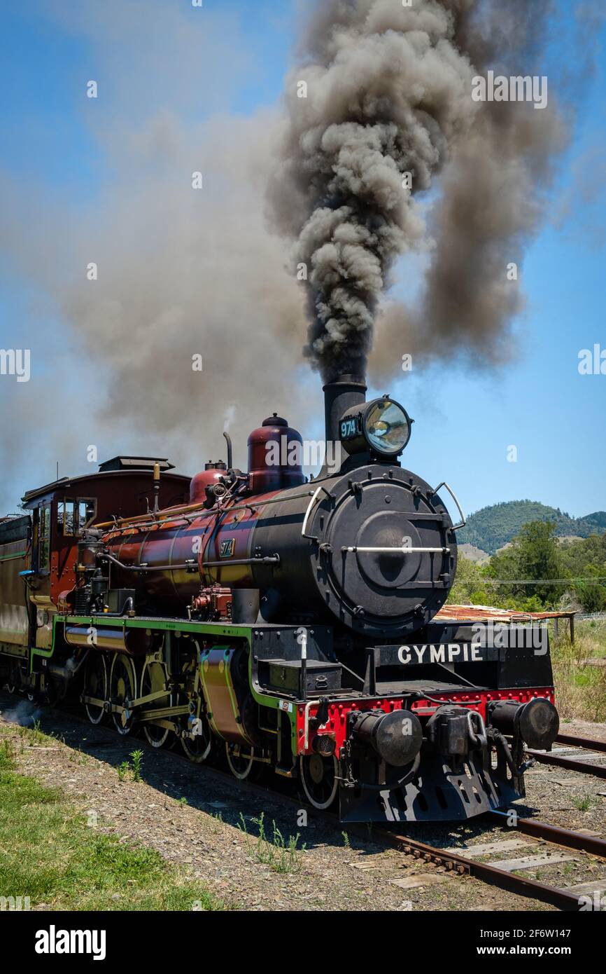 The Mary Valley Rattler -Amamoor Station Stock Photo - Alamy