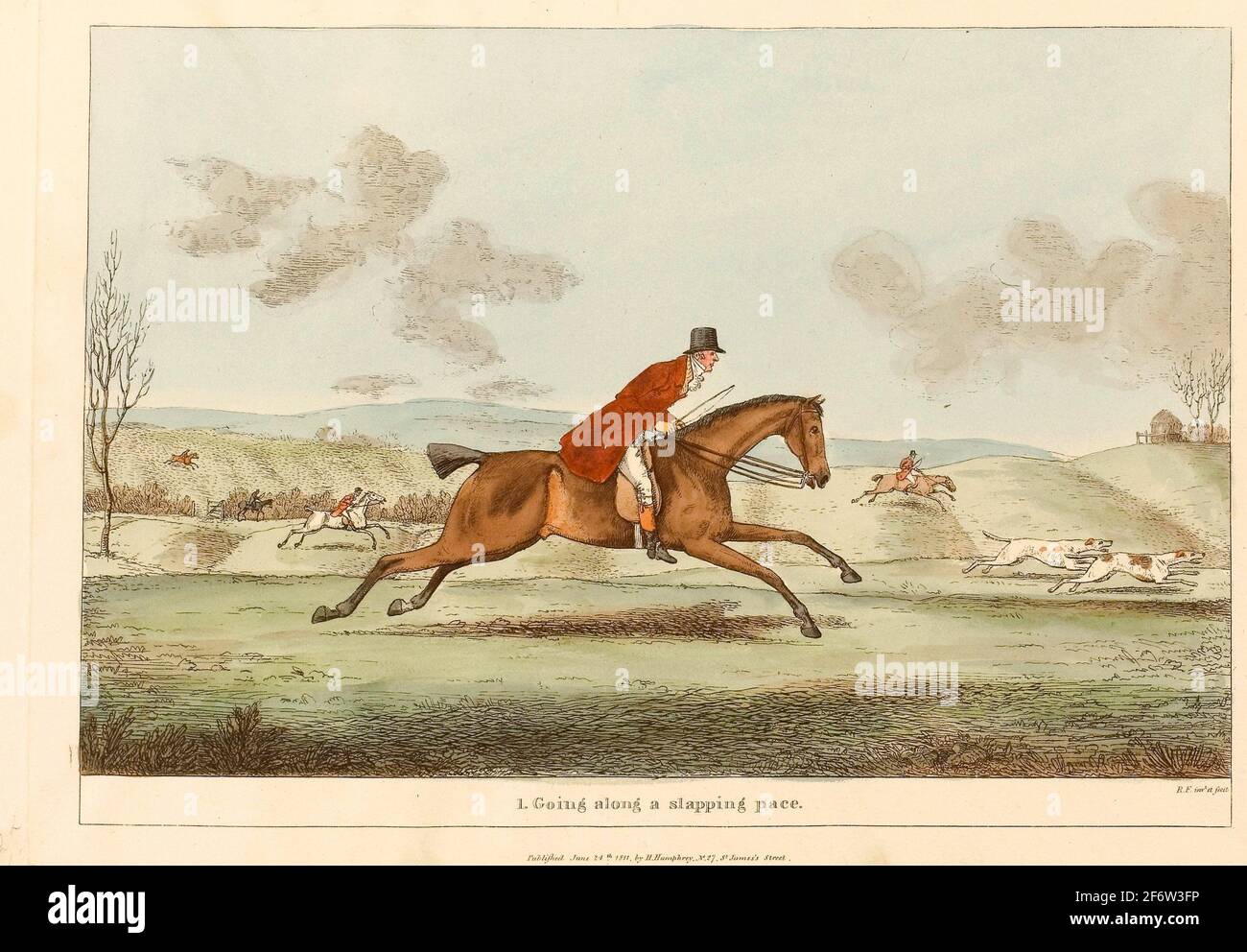 Author: Sir Robert Frankland. Going Along a Slapping Pace, plate one ...