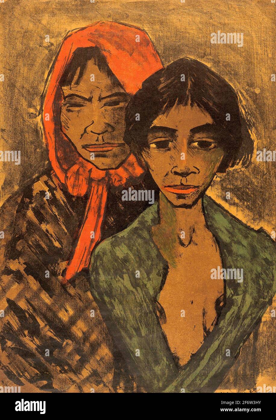 Lithograph in green and red brown hi-res stock photography and images ...