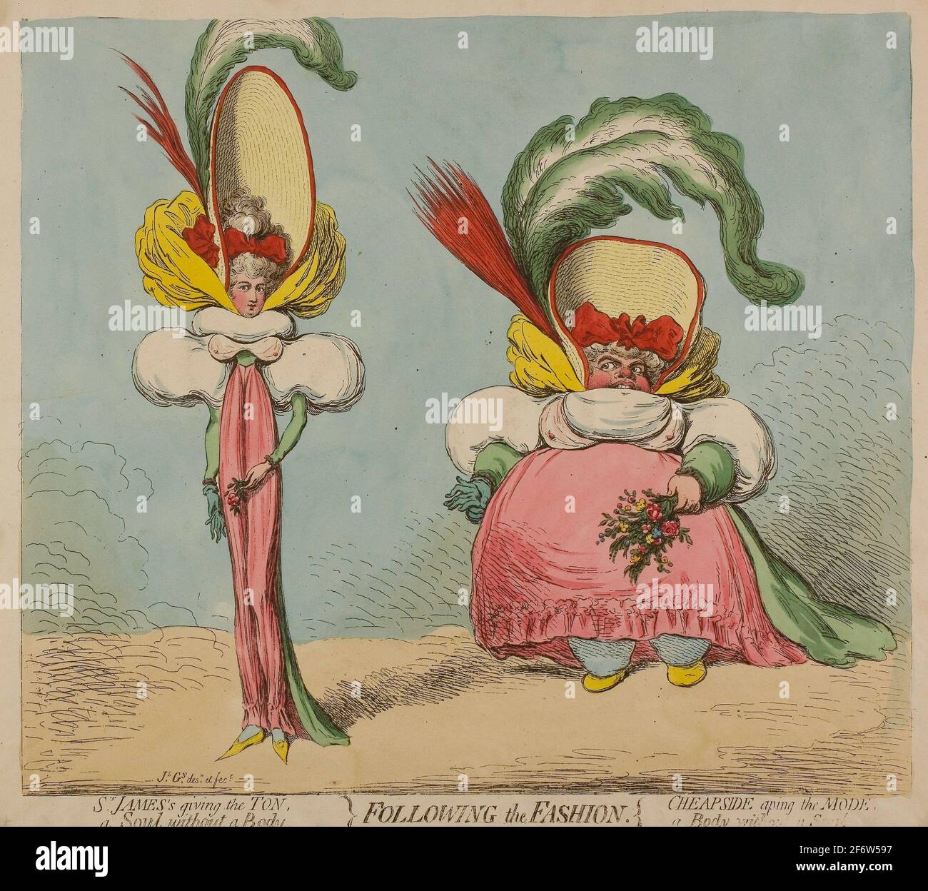 Following the fashion james gillray hi-res stock photography and images ...
