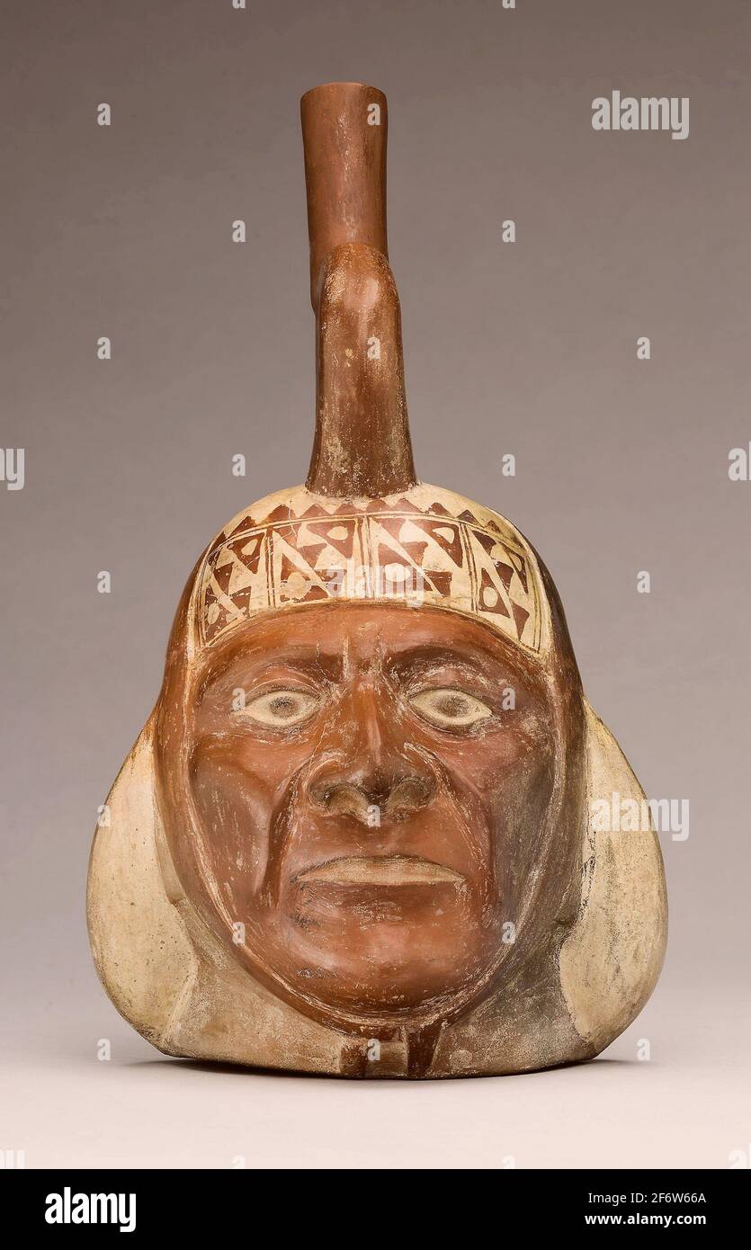 Ceramic Vessel Portrait Vessel Moche High Resolution Stock Photography ...