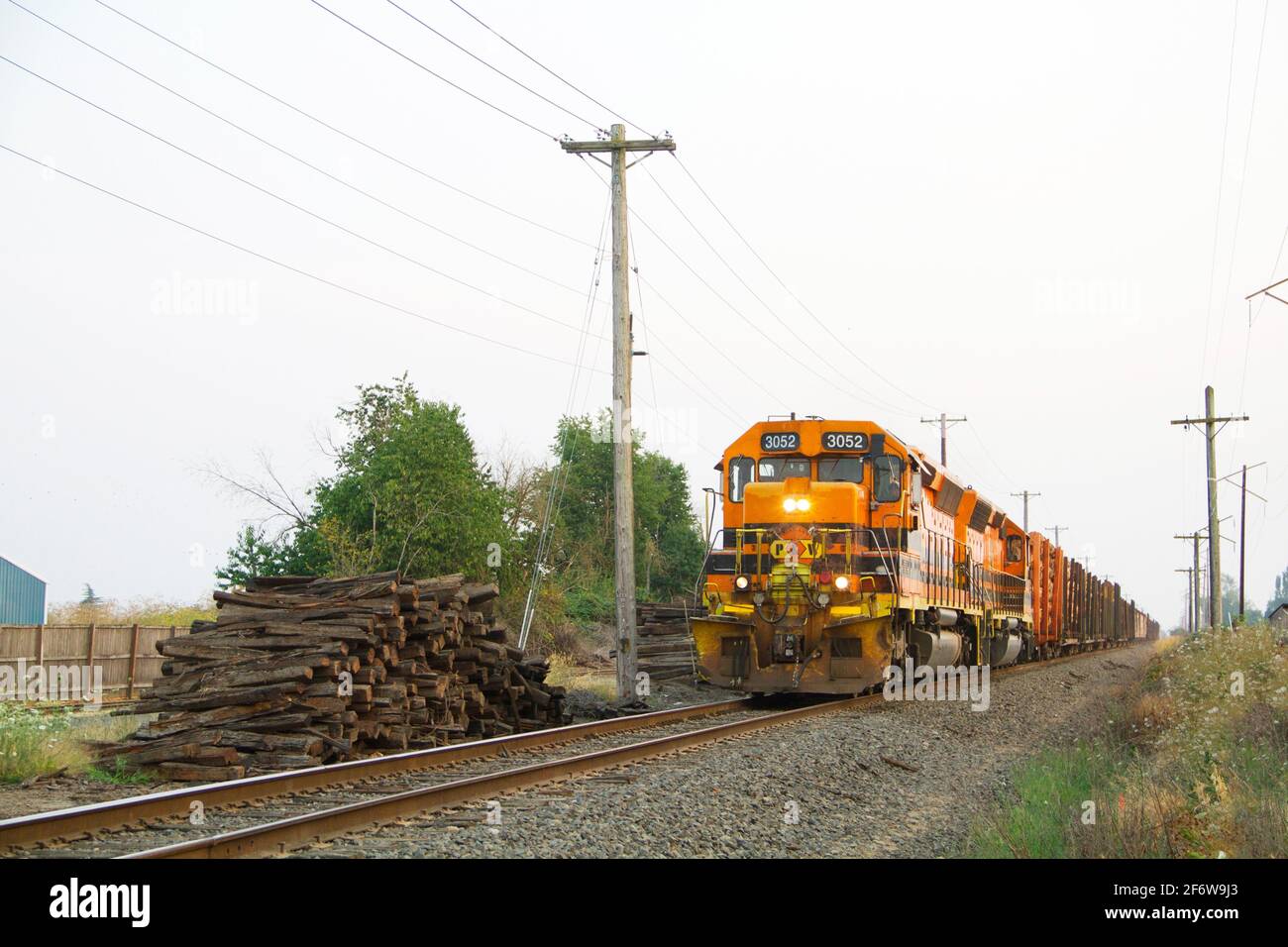 Log train hi-res stock photography and images - Alamy