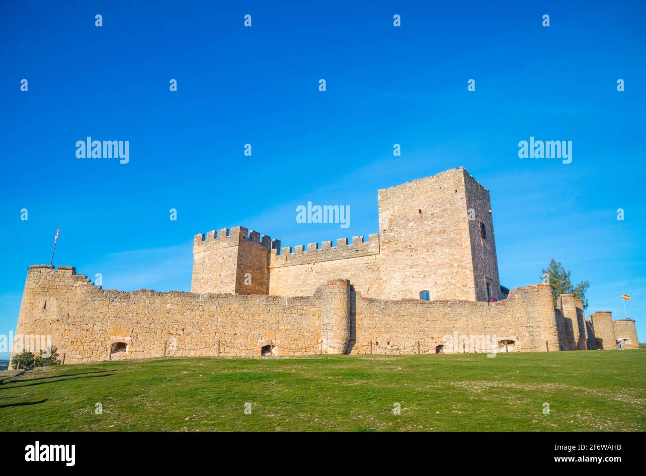 Medieval castle. Pedraza, Segovia province, Castilla Leon, Spain Stock ...