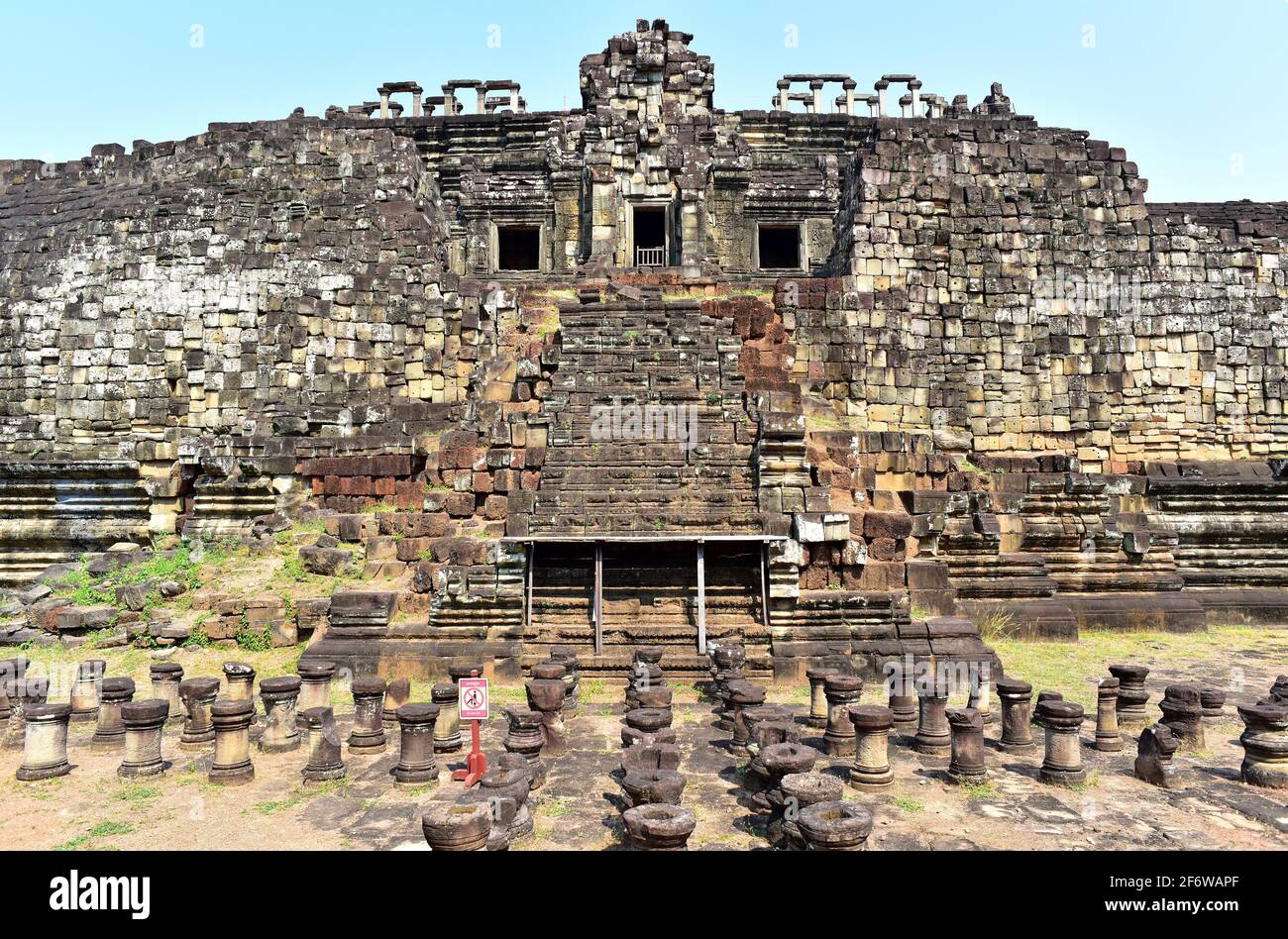 Angkor Thom, Khmer Empire 12-13th century. Siem Reap, Cambodia Stock ...