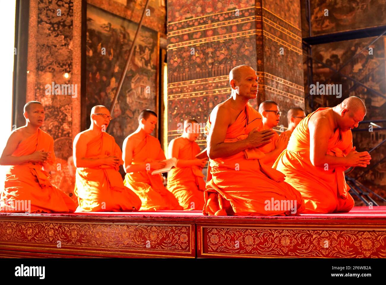 Buddhist monks backlit hi-res stock photography and images - Alamy