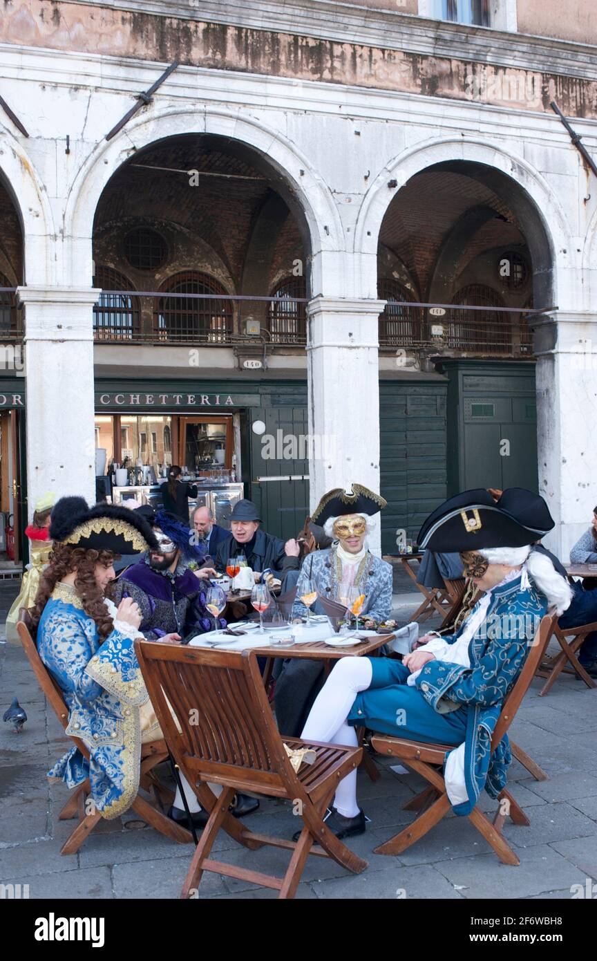 Grotesque costumes at Carnival of Venice, Italy, European traditions ...