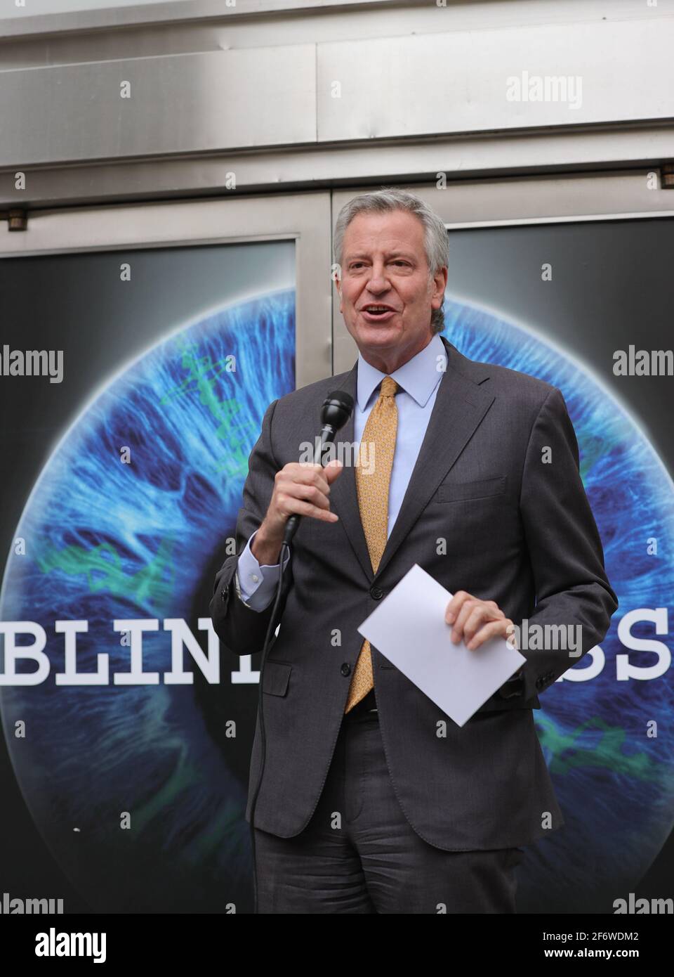 Daryl Roth Theatre, New York, USA, April 02, 2021 - Mayor Bill de ...