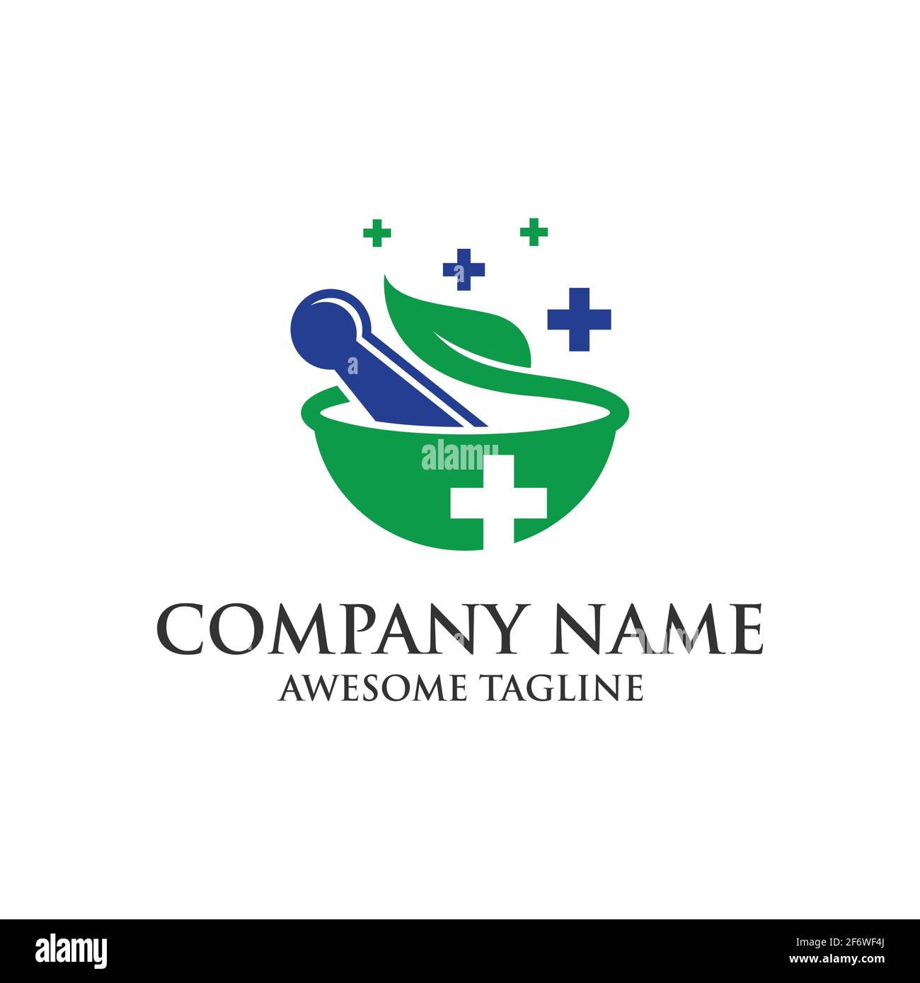 Medical health symbol herbal Stock Vector Images - Alamy