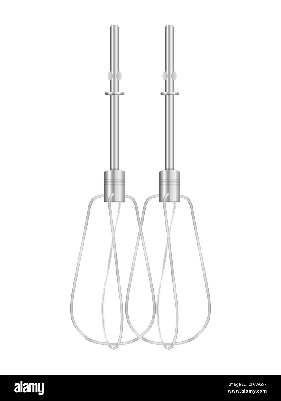 Hand mixer whisk on a white background. Vector illustration Stock Photo ...