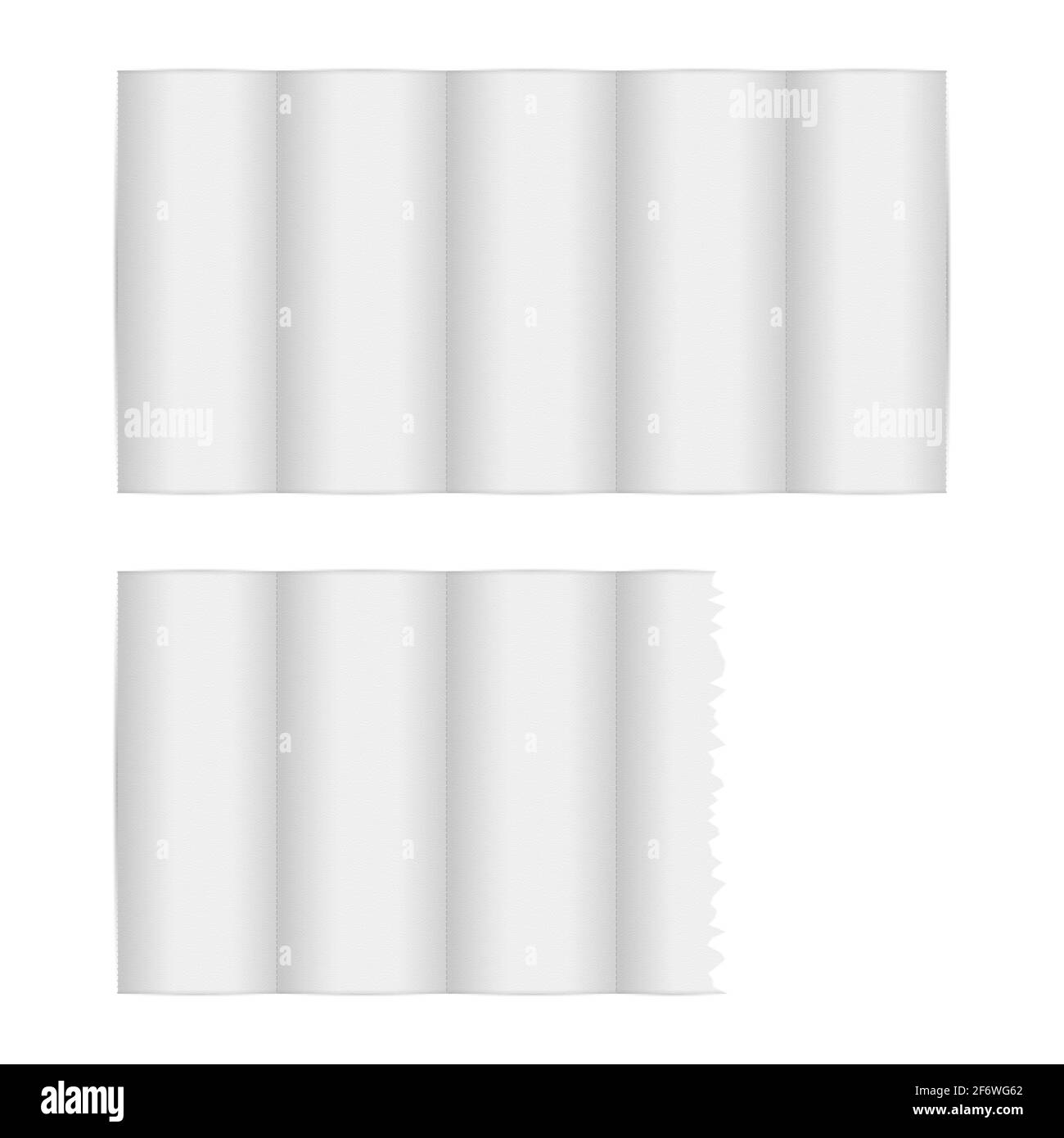 Kitchen paper set on a white background. Vector illustration Stock ...