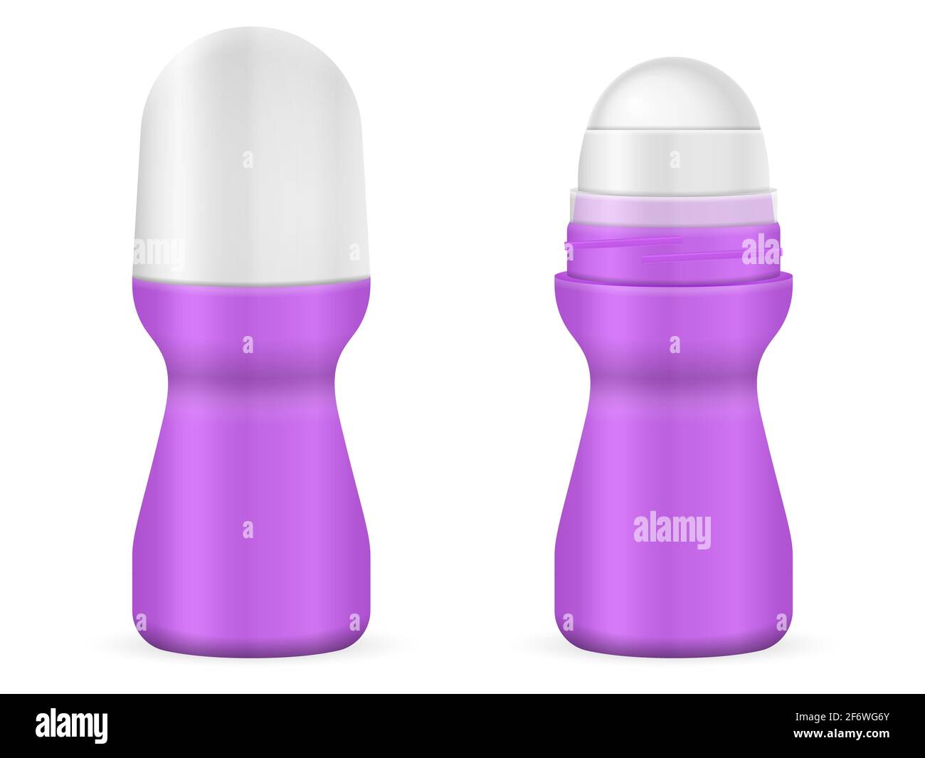 Roll-on deodorant set on a white background. Vector illustration Stock ...