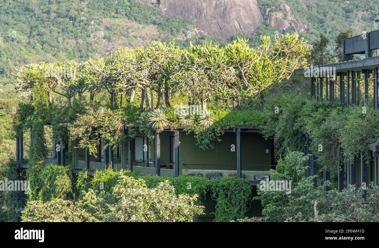 Heritance Kandalama hotel in the jungle in Sri Lanka Stock Photo - Alamy