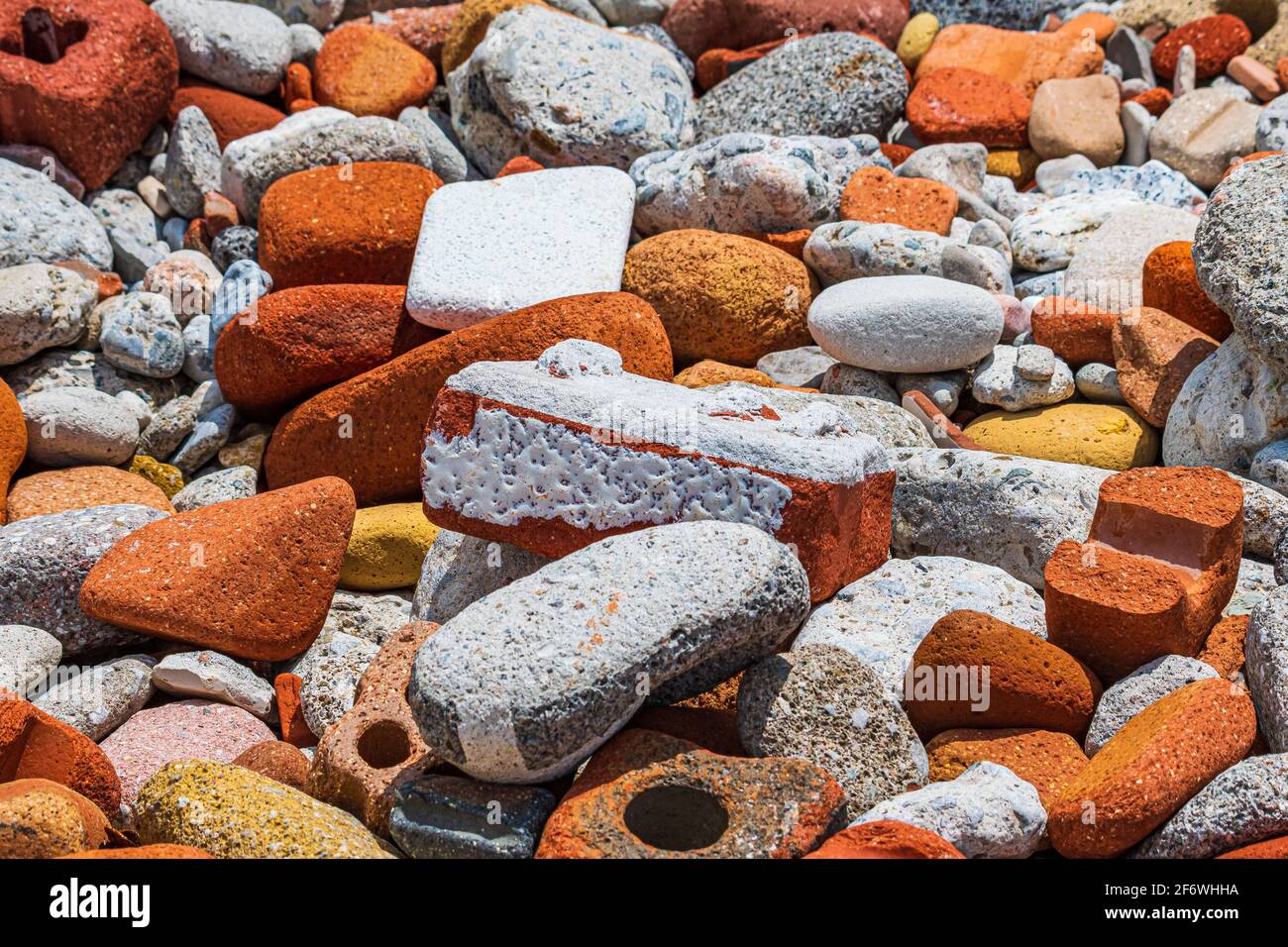 Colorful construction rubble Stock Photo - Alamy