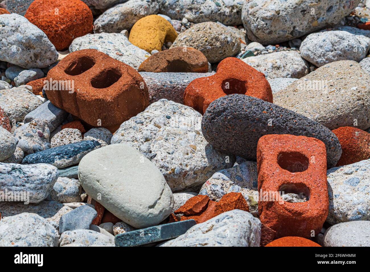 Colorful construction rubble Stock Photo - Alamy