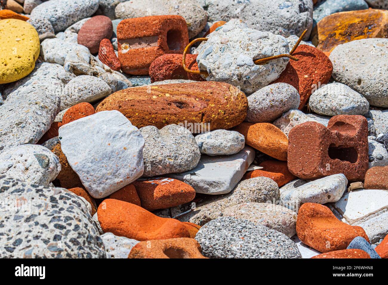 Colorful construction rubble Stock Photo - Alamy