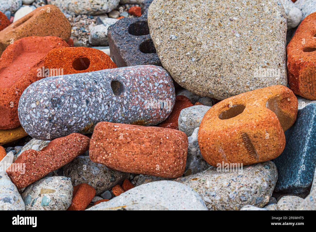 Colorful construction rubble Stock Photo - Alamy