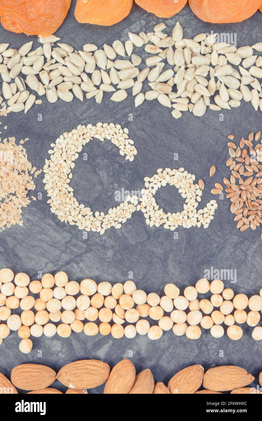 Different nutritious ingredients as source calcium, minerals and ...