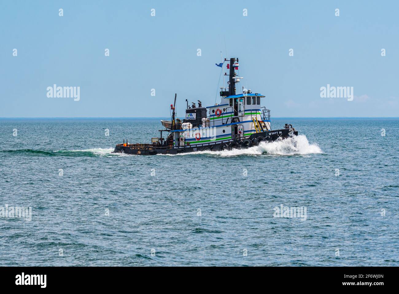 Lake Ontario showing Skyline view of Toronto shoreline in Summer Stock ...