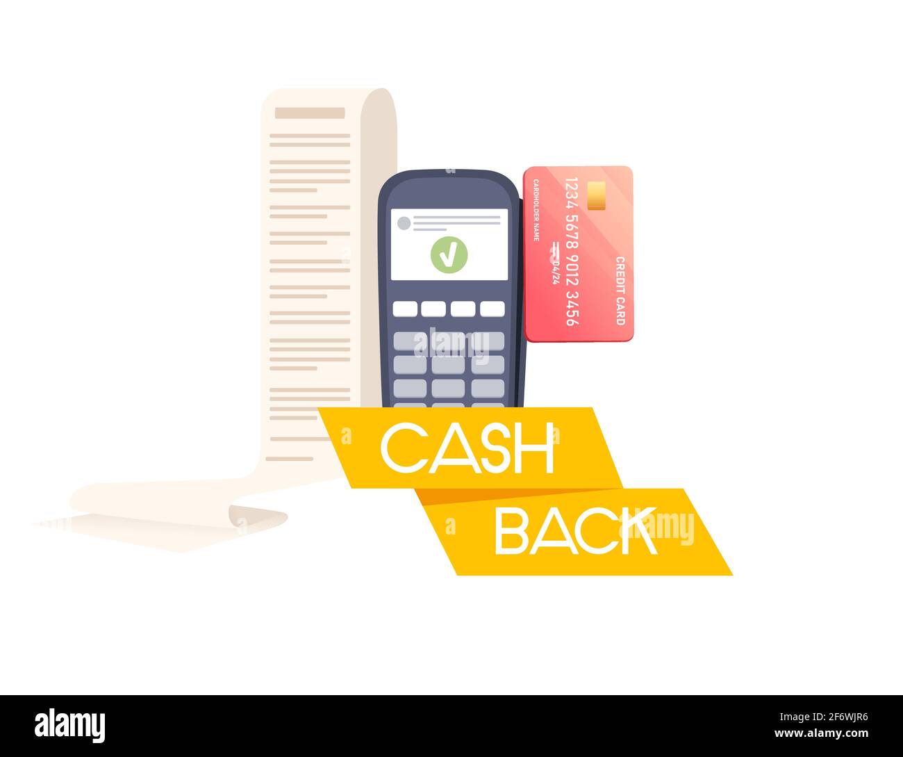 POS terminal payment machine with paper bill check approve transaction ...