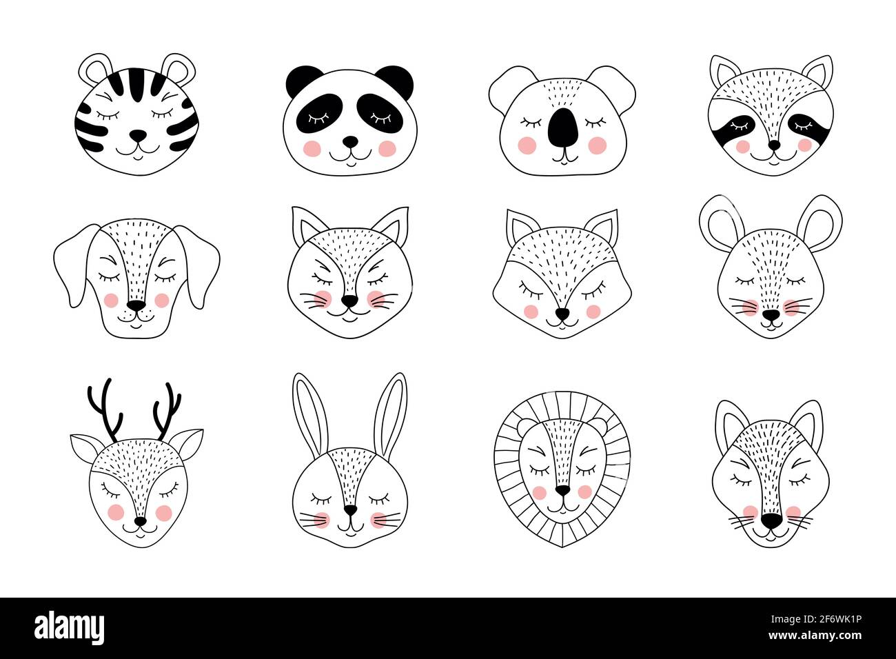 Baby panda collection cute Stock Vector Images - Alamy