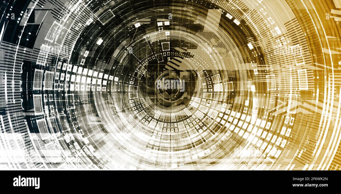 Futuristic Network Concept for Technology and Power Stock Photo - Alamy