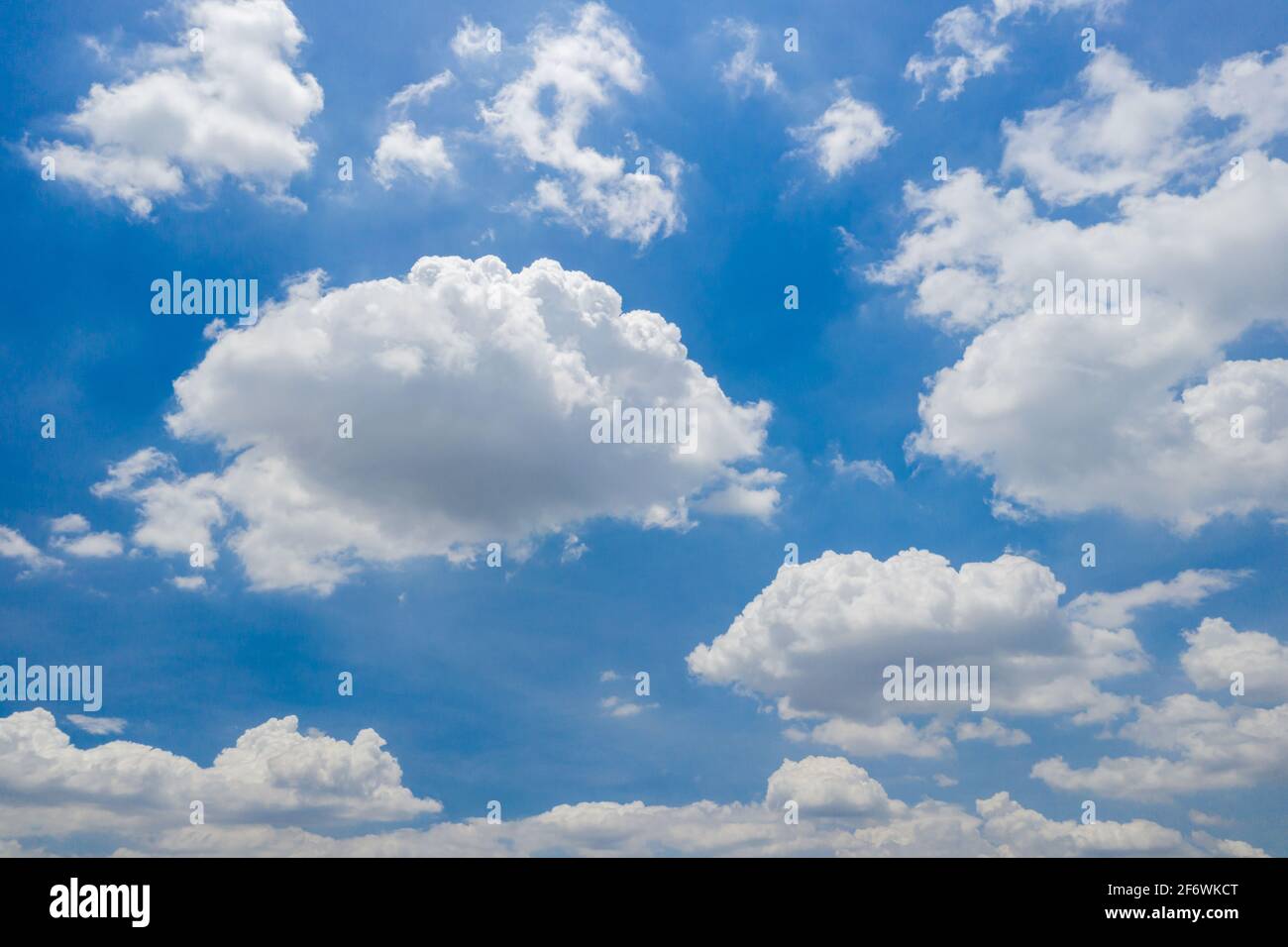 Beautiful morning sky with white clouds and natural daylight Stock ...