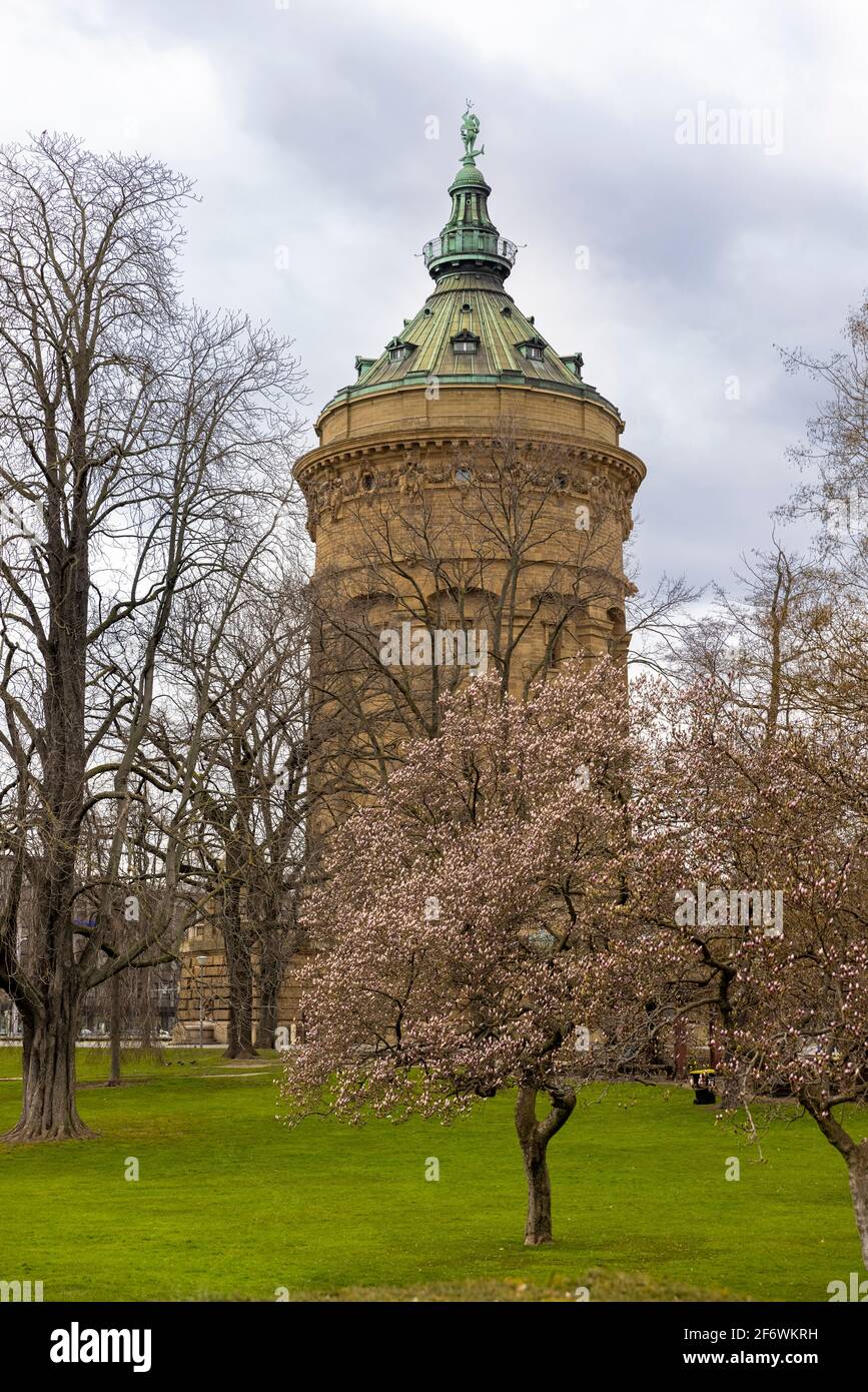 Old watertower near city center is one of most photographed landmarks ...