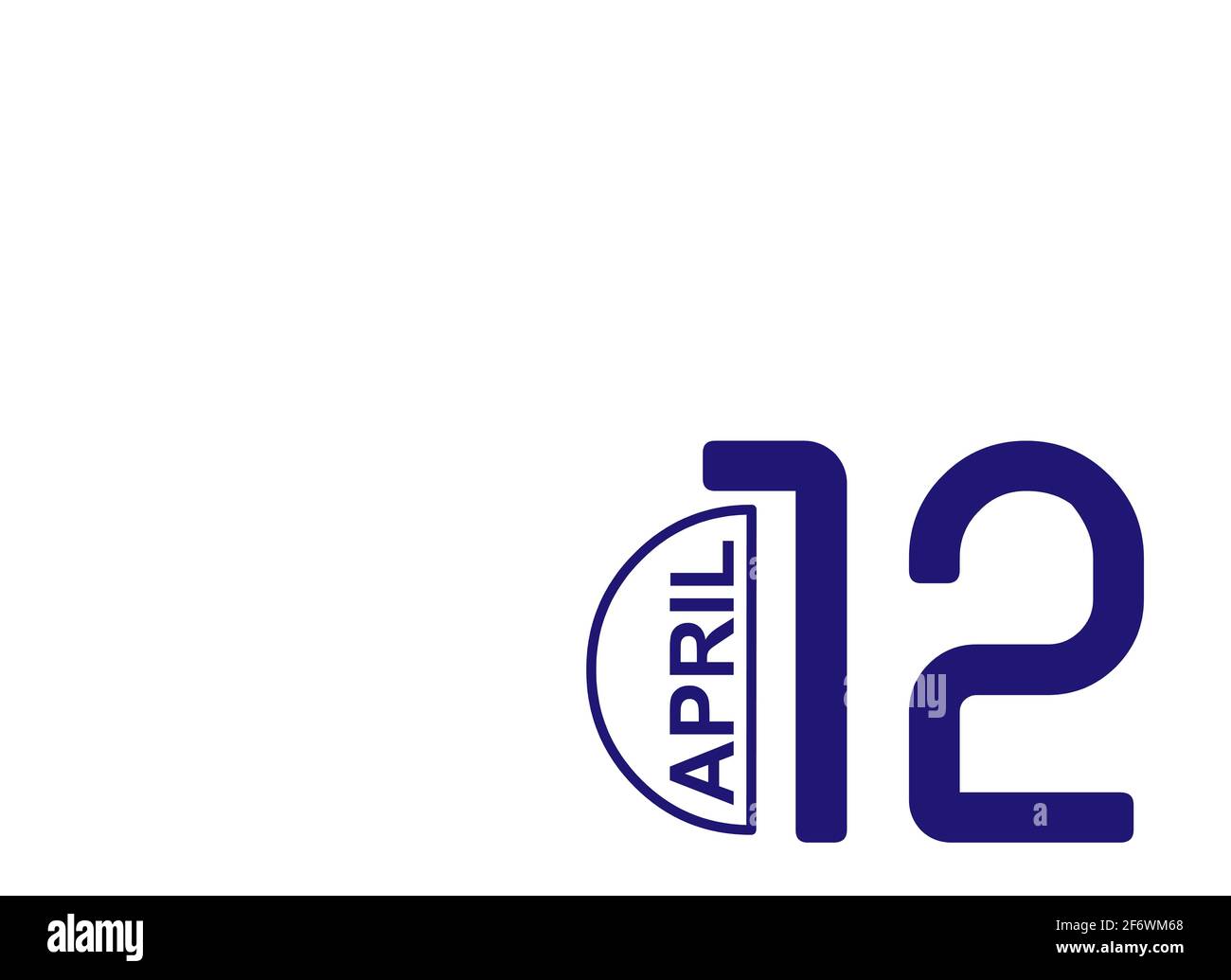 April 12 icon planning hi-res stock photography and images - Alamy