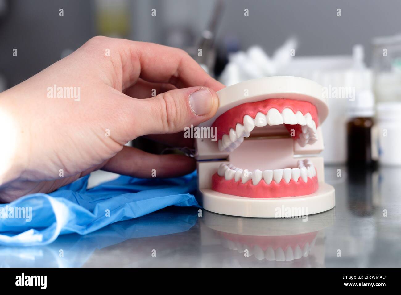 Mock teeth hi-res stock photography and images - Alamy
