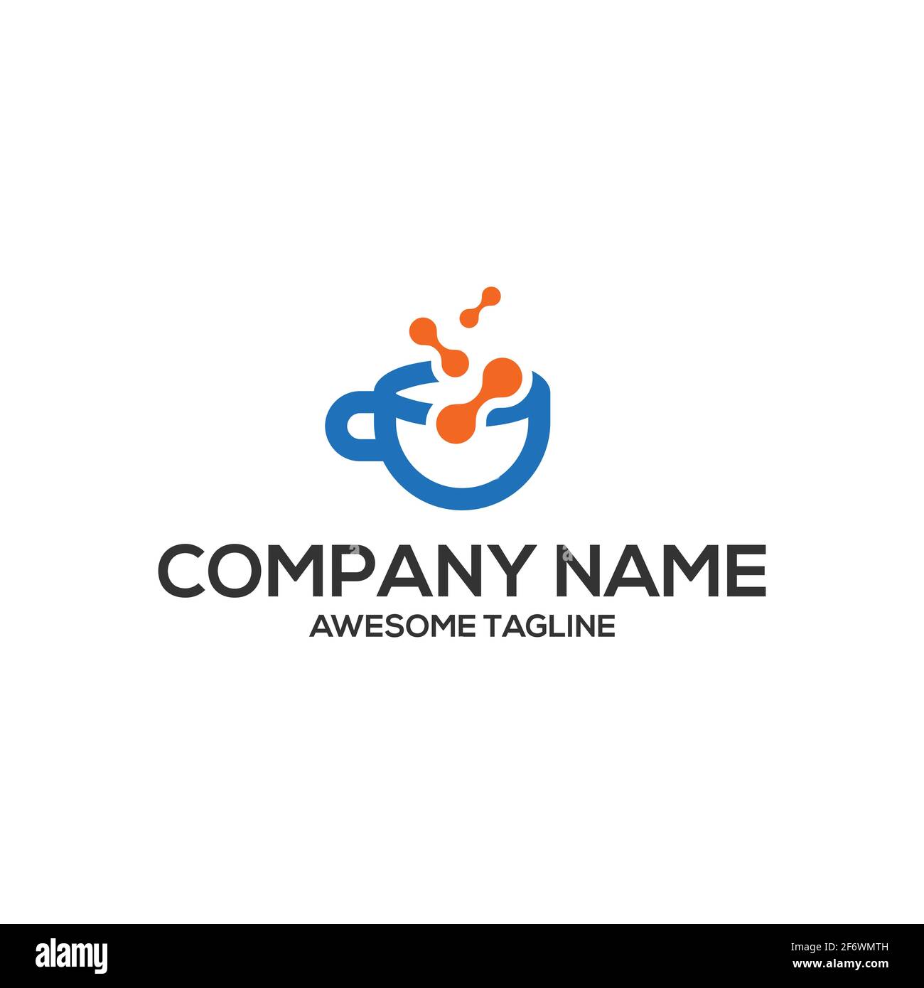 cup data technology logo template Stock Vector Image & Art - Alamy