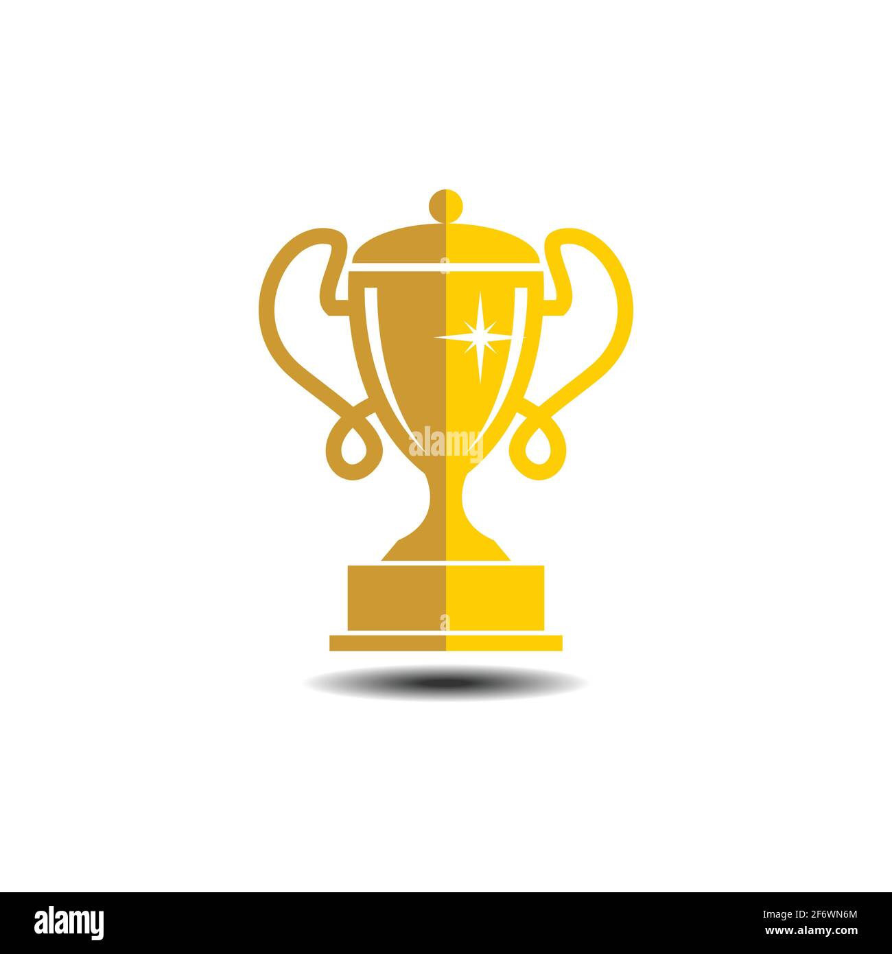 vector trophy icon, trophy illustration template logo web app Stock ...