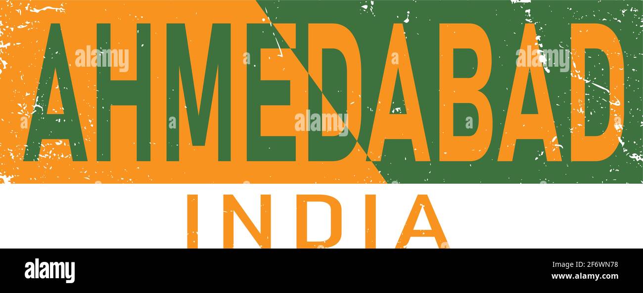 ahmedabad, text design. Vector Typography poster. Usable as background ...