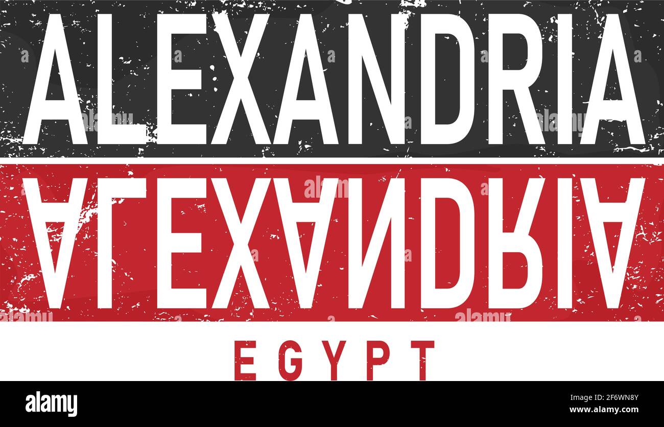 alexandria, text design. Vector Typography poster. Usable as background ...
