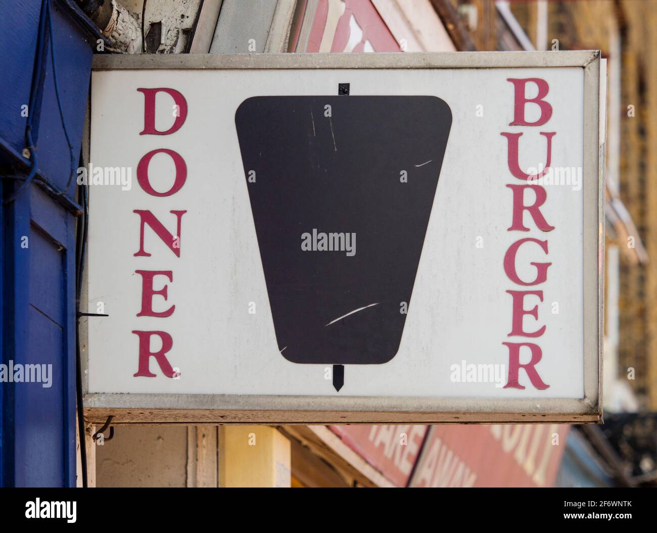 Sign fast food burger restaurant hi-res stock photography and images ...