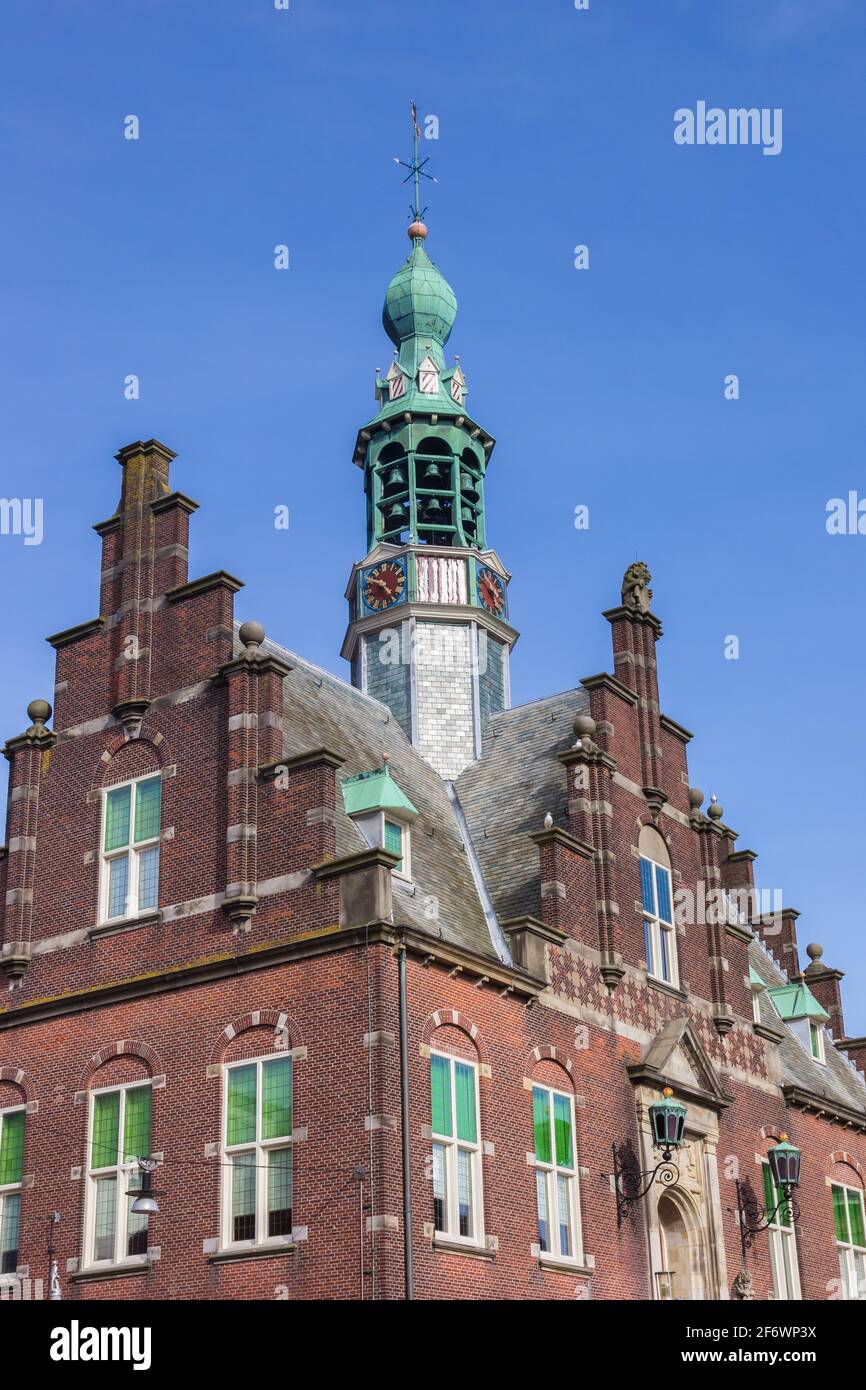 Step gable and tower of the historic town hall in Purmerend ...