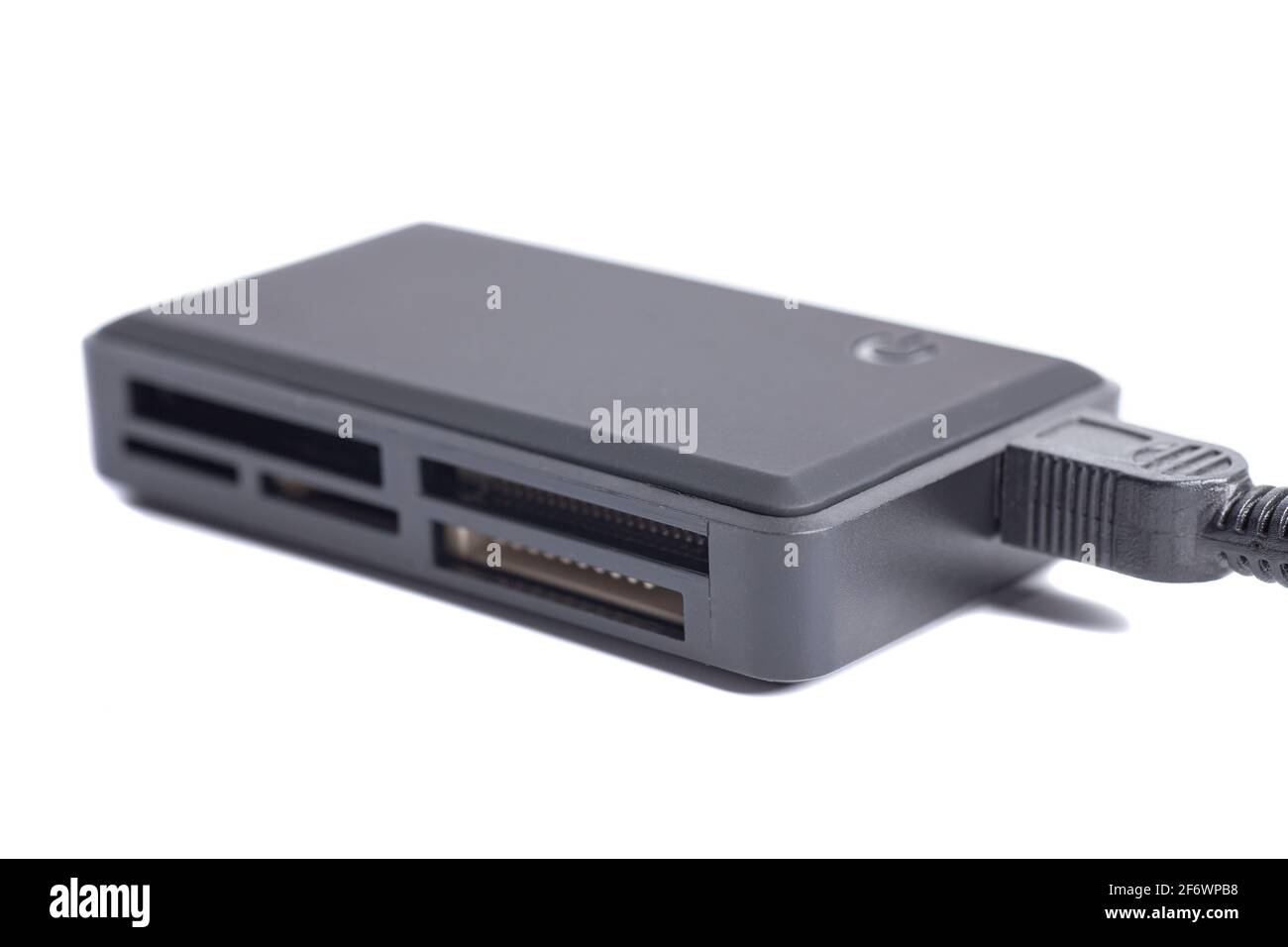 Black card reader isolated on white background Stock Photo - Alamy