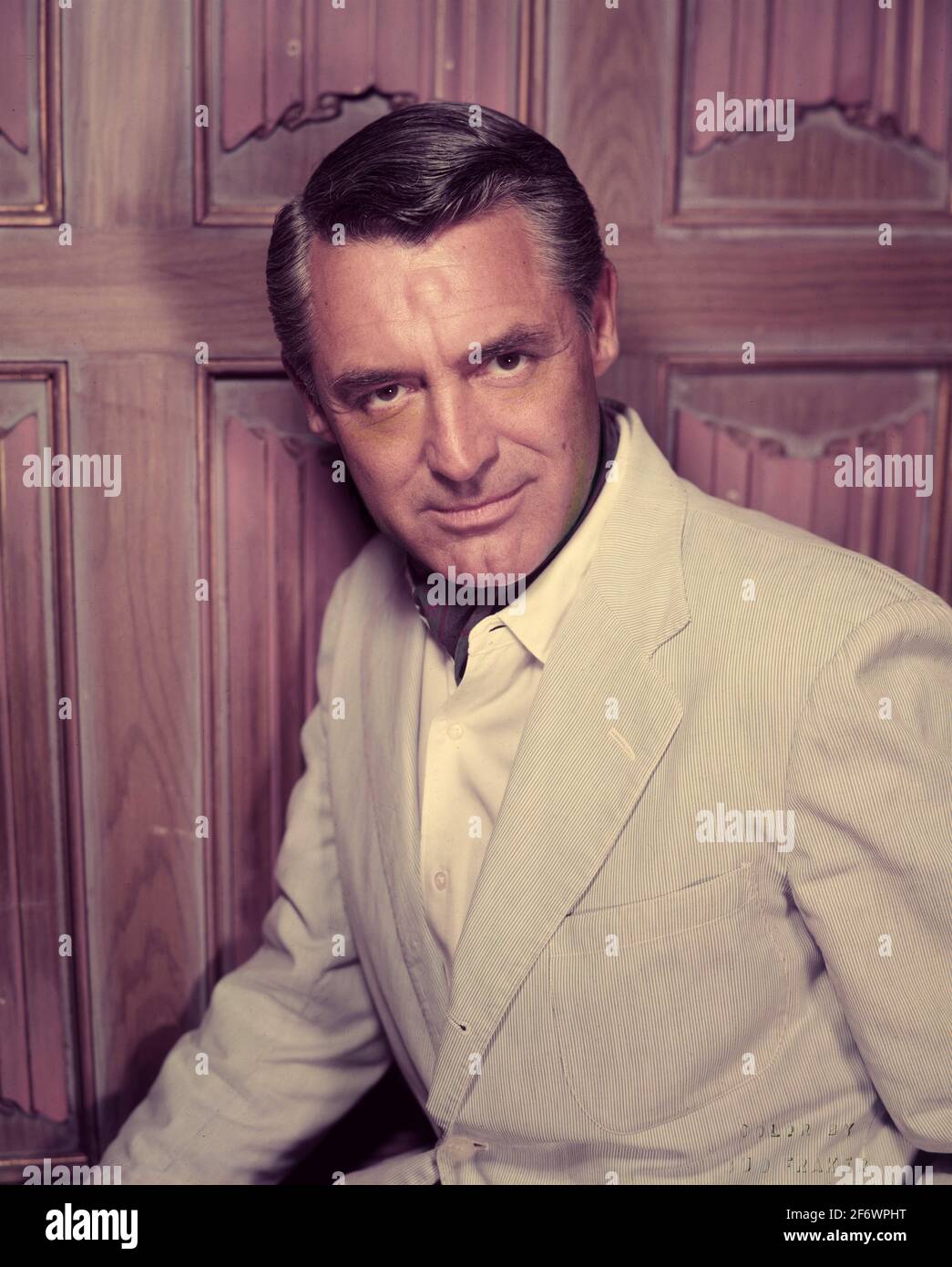 CARY GRANT Colour portrait by BUD FRAKER publicity for TO CATCH A THIEF ...