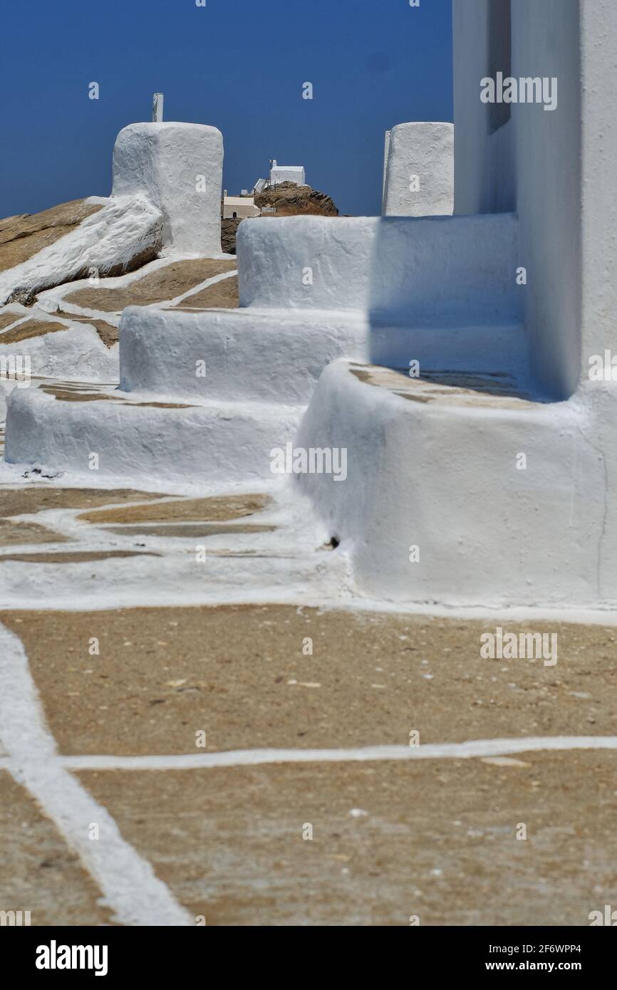 Typical Cycladic architecture in Ios cyclades Greece Stock Photo - Alamy