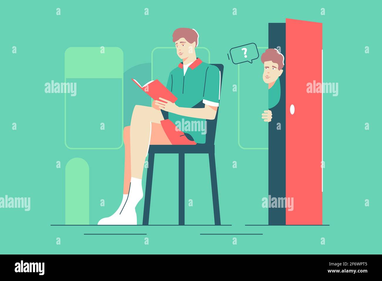 Curious modern Stock Vector Images - Alamy