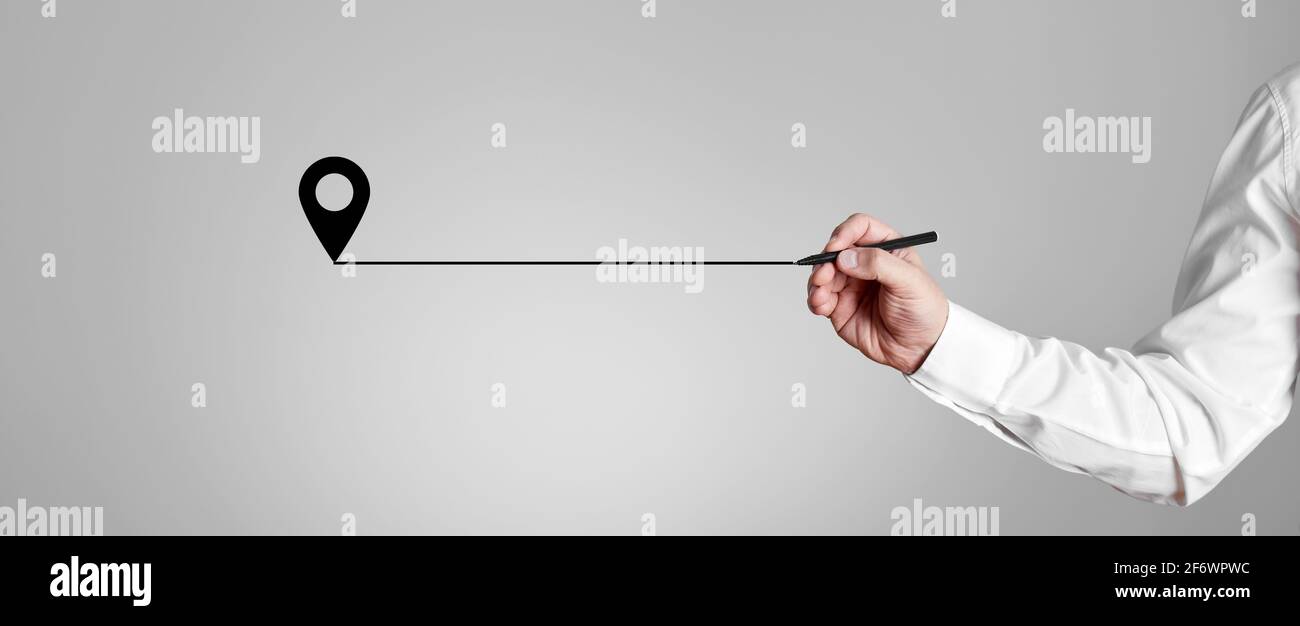 Draw map hi-res stock photography and images - Alamy