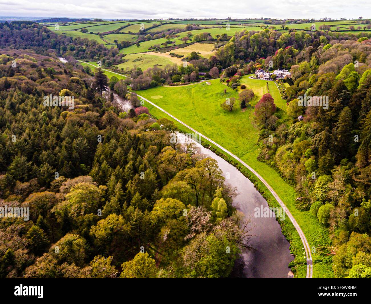 Border between devon and cornwall hi-res stock photography and images ...