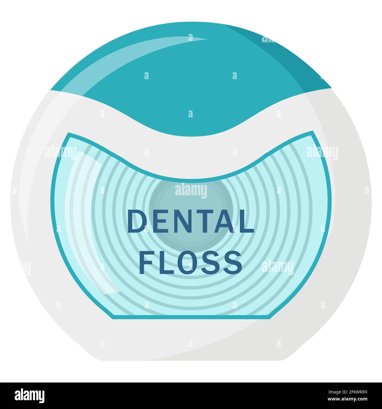 Vector isolated object illustration oral dental care dental floss Stock ...