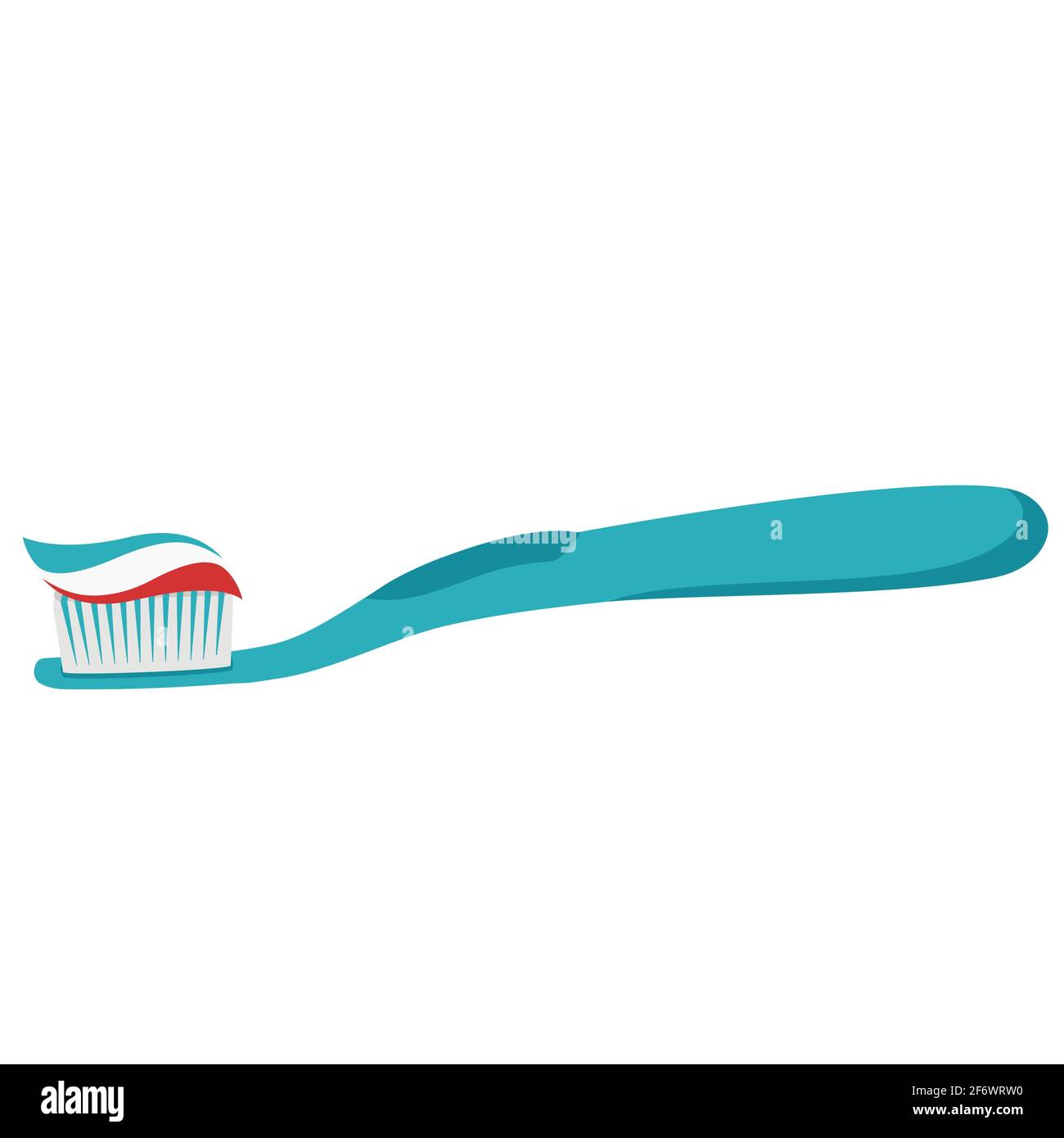 Vector isolated object illustration oral dental care toothbrush and ...