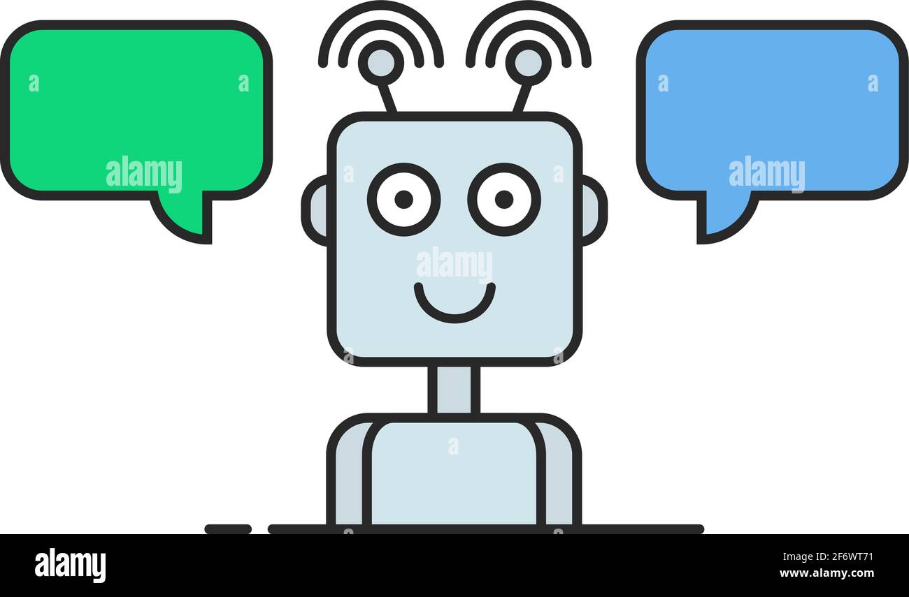 Chatbot shopping Cut Out Stock Images & Pictures - Alamy