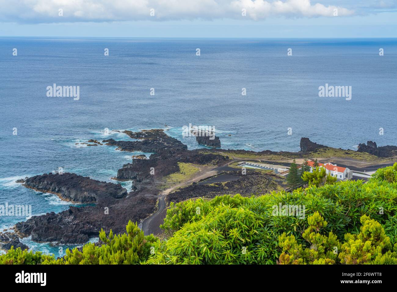 Ponta da Ferraria thermal bath facilities on Sao Miguel Island in ...