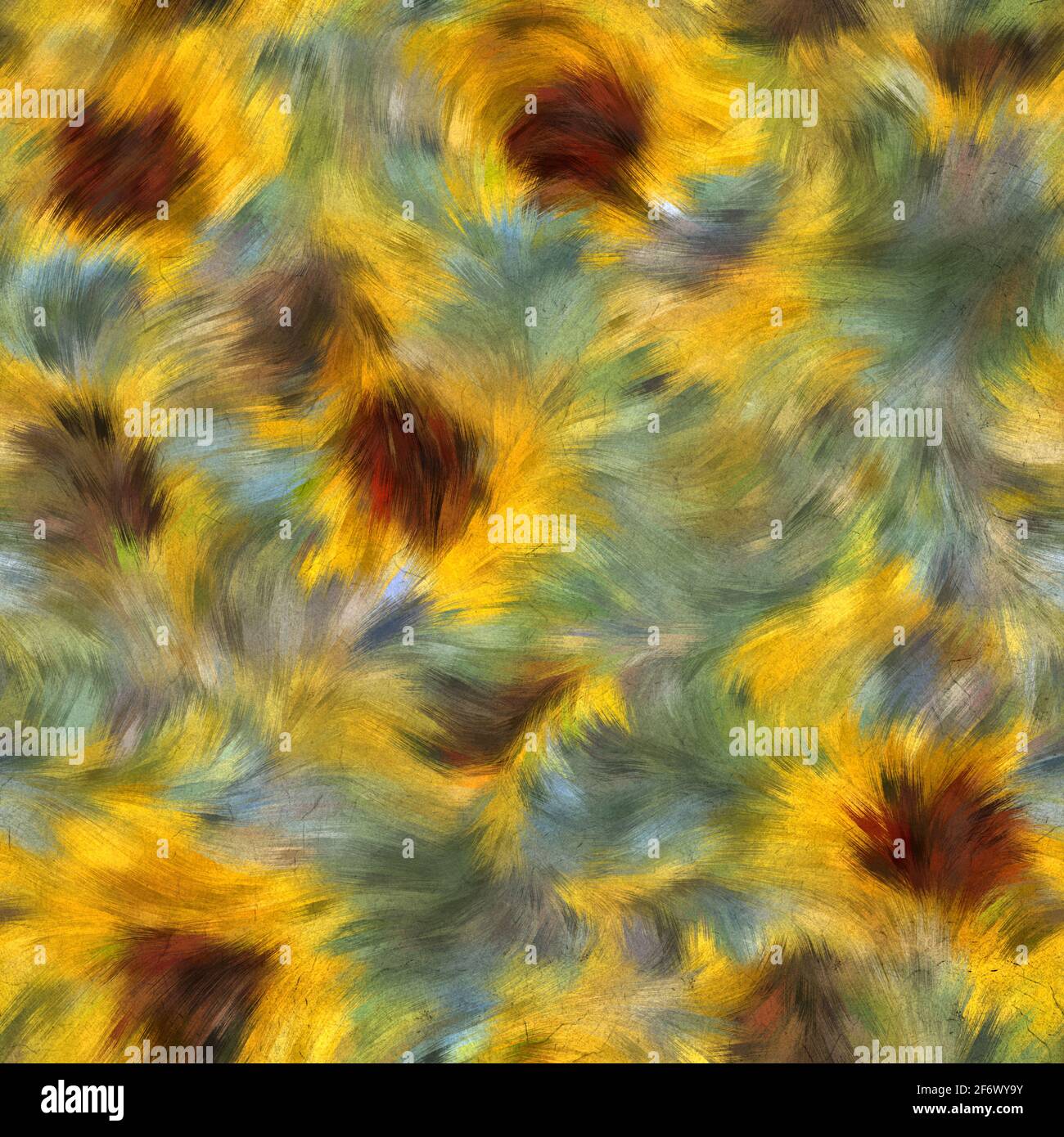 Seamless faux digital painted floral pattern print Stock Photo - Alamy