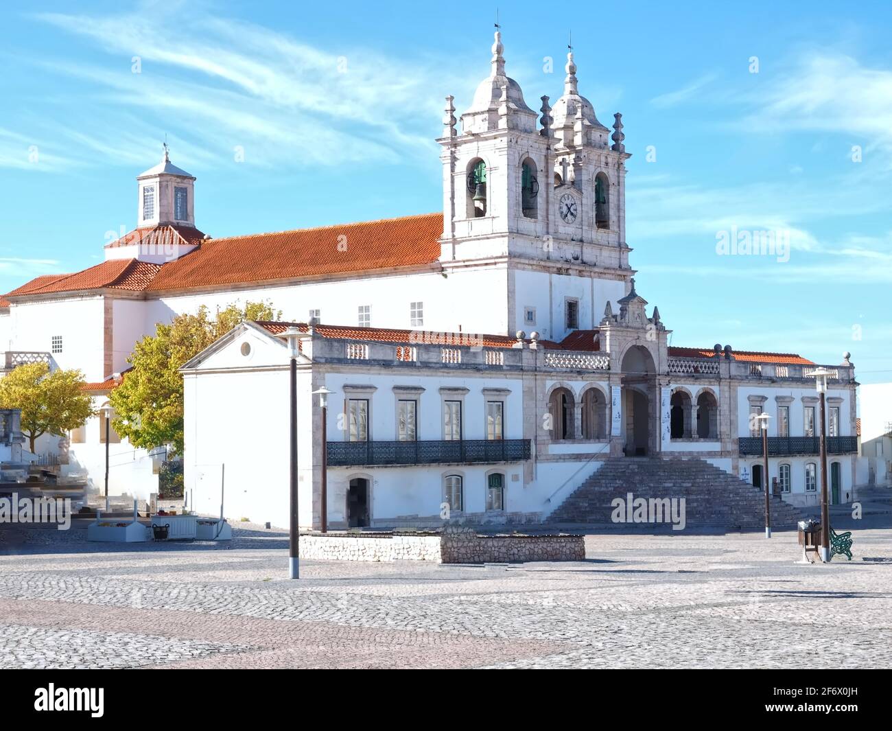 Church of Nossa Senhora da Nazare at the Centro coast of Portugal Stock ...