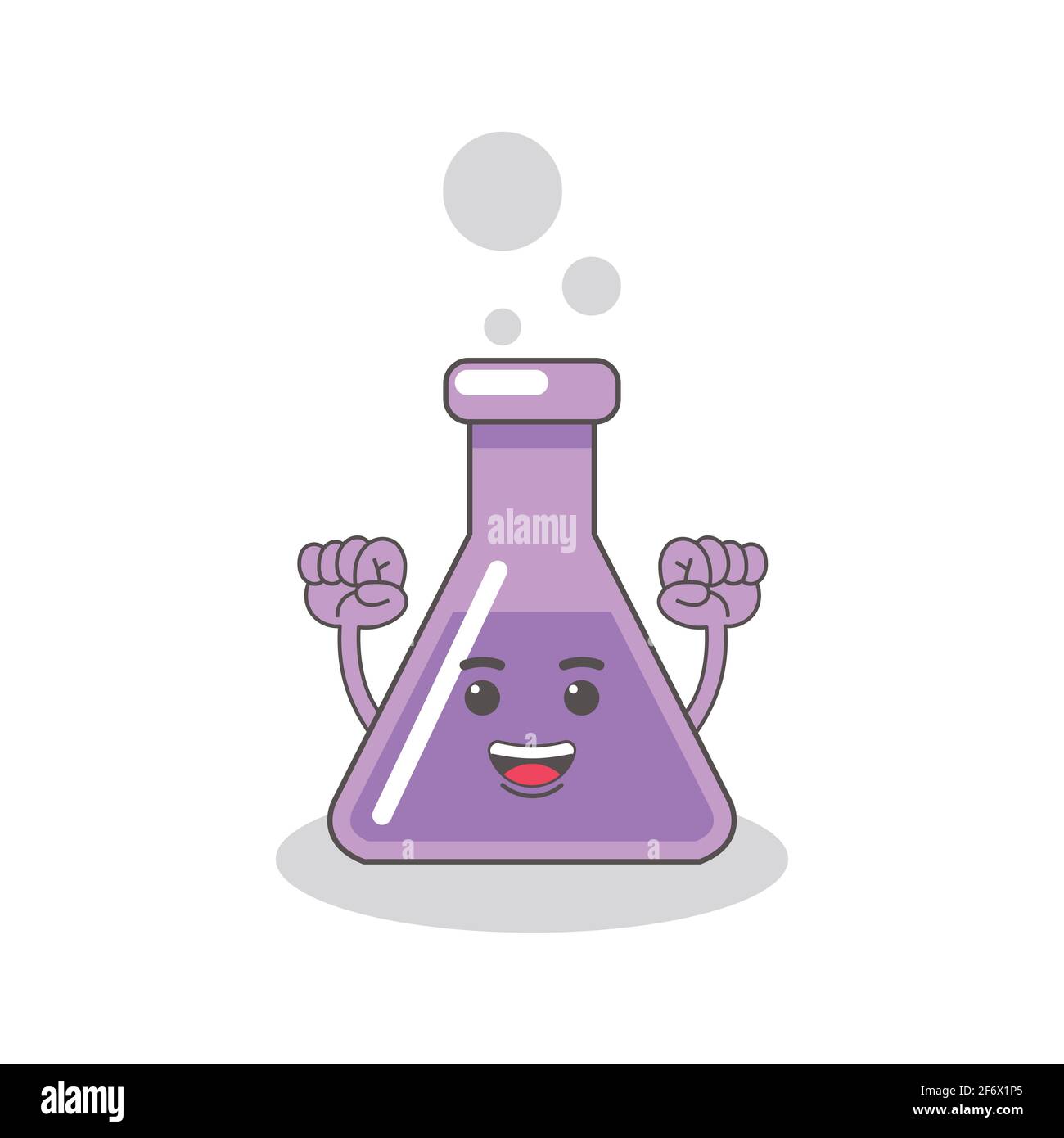 purple chemical bottle with faces vector image Stock Vector Image & Art ...